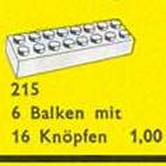 LEGO Set 215-2 2 x 8 Bricks (EUR/UK/AUS) (1958 System > Supplemental ...