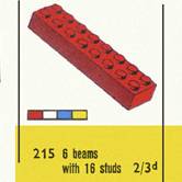 LEGO Set 215-2 2 x 8 Bricks (EUR/UK/AUS) (1958 System > Supplemental ...