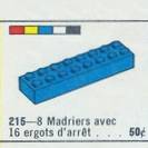 LEGO Set 215-3 2 x 8 Bricks (USA/CAN) (1961 System > Samsonite ...