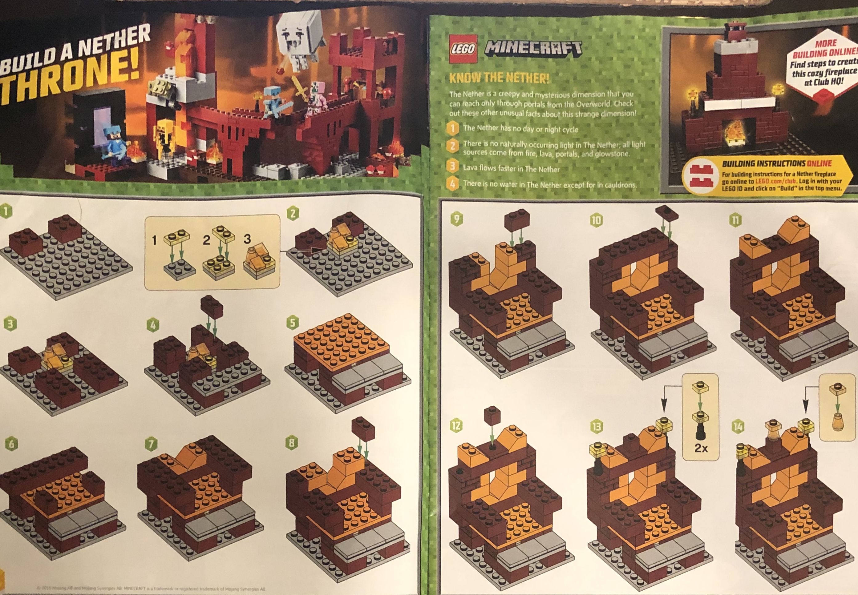 LEGO Set 21122-1-b1 Nether Throne (2015 Minecraft) | Rebrickable ...