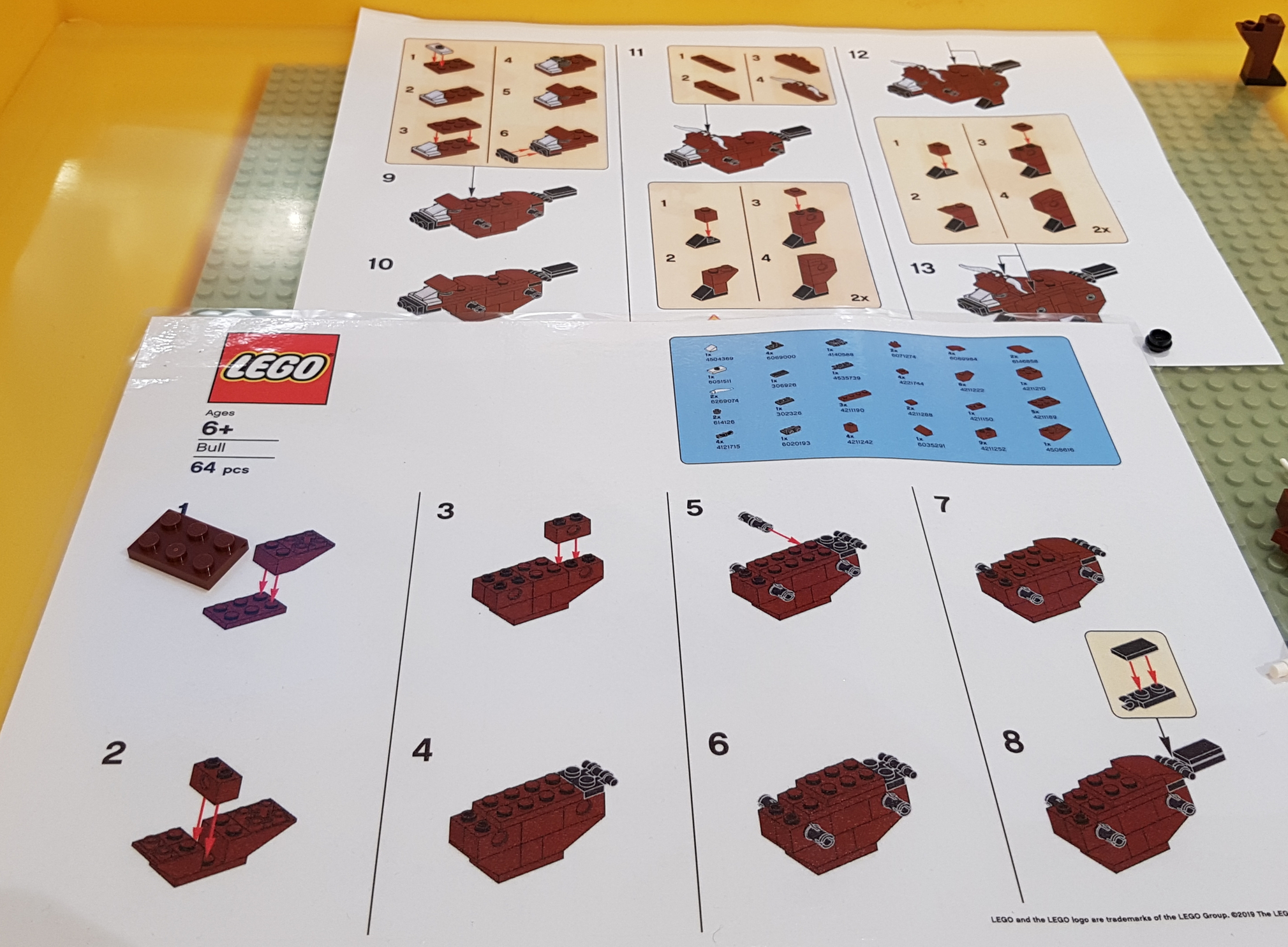 LEGO Set BULL-1 Bull (2019 LEGO Brand Store) | Rebrickable - Build with ...