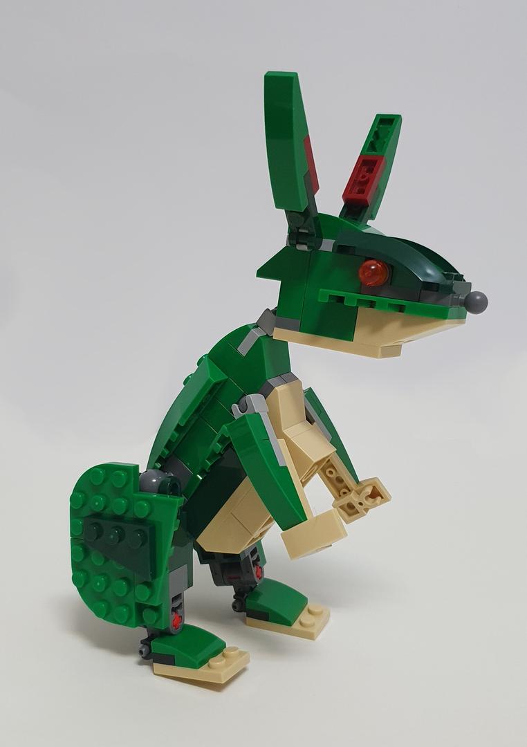 LEGO MOC Green rabbit - 31058 by kjbrick | Rebrickable - Build with LEGO