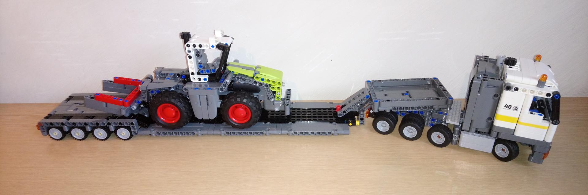 LEGO MOC 8x4 Tractor + Low loader trailer by Superkoala | Rebrickable ...