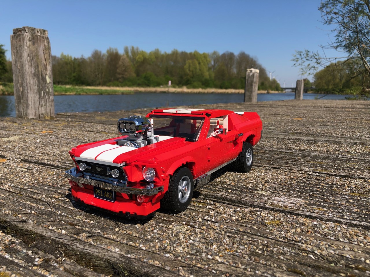 LEGO MOC Ford Mustang In Red by Haldanite | Rebrickable - Build with LEGO