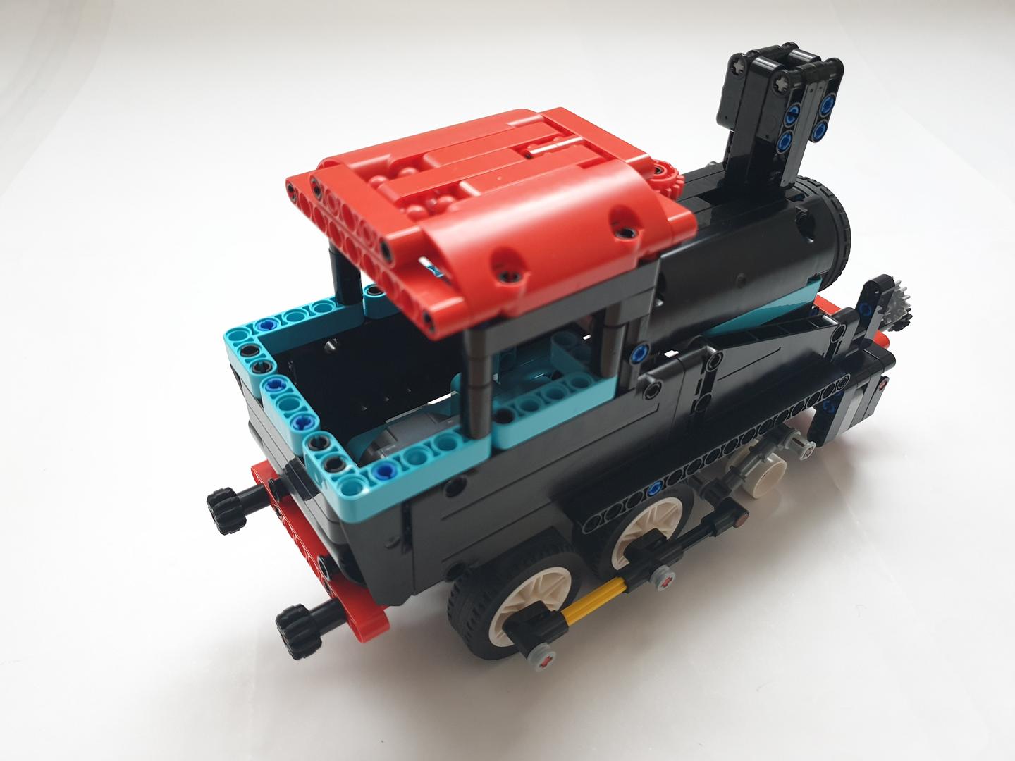 LEGO MOC 42106: Pullback Steam Engine by Tomik | Rebrickable - Build ...
