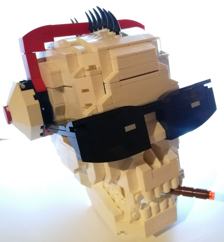 LEGO MOC Human Skull with brain by MyKidisanAlien | Rebrickable - Build ...