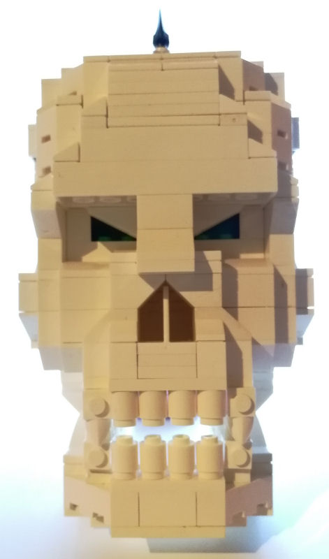 LEGO MOC Human Skull with brain by MyKidisanAlien | Rebrickable - Build ...