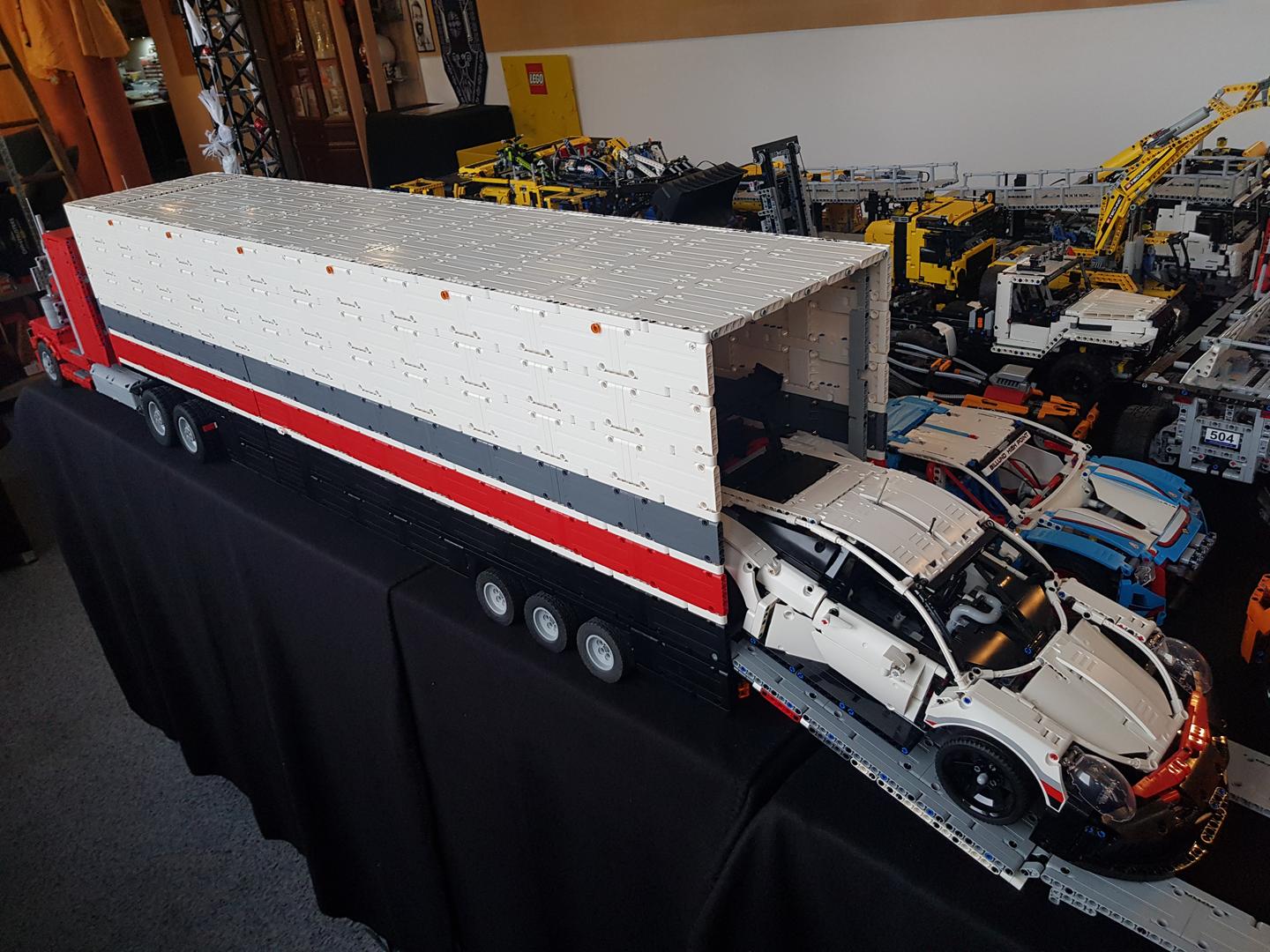 LEGO MOC Race Car Semi Trailer by Lucioswitch81 | Rebrickable - Build ...
