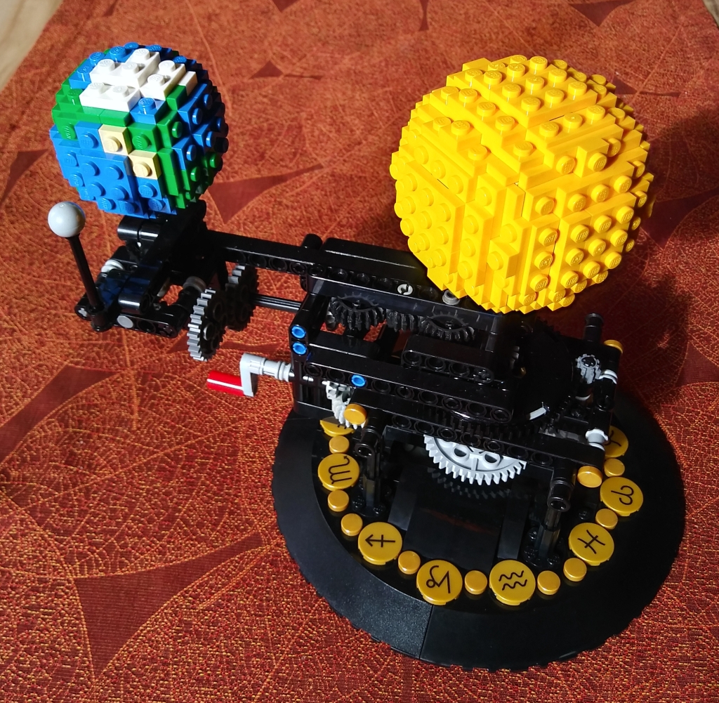 LEGO MOC Earth, Moon and Sun Orrery by JKBrickworks | Rebrickable ...