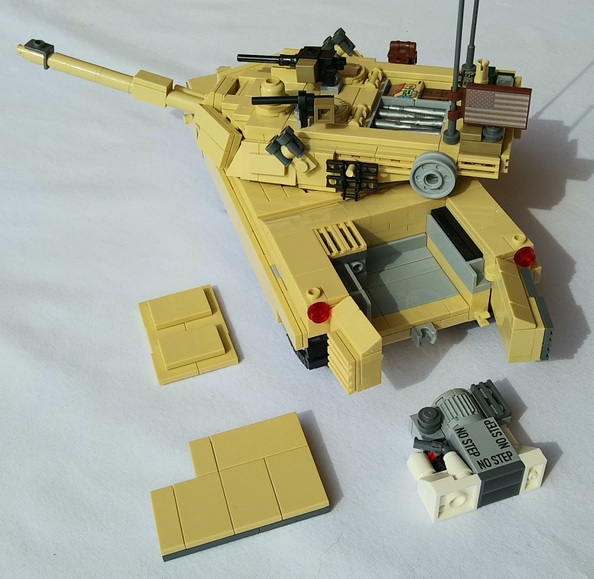 LEGO MOC M1A2 Abrams Tank w/ interior by TOPACES | Rebrickable - Build ...