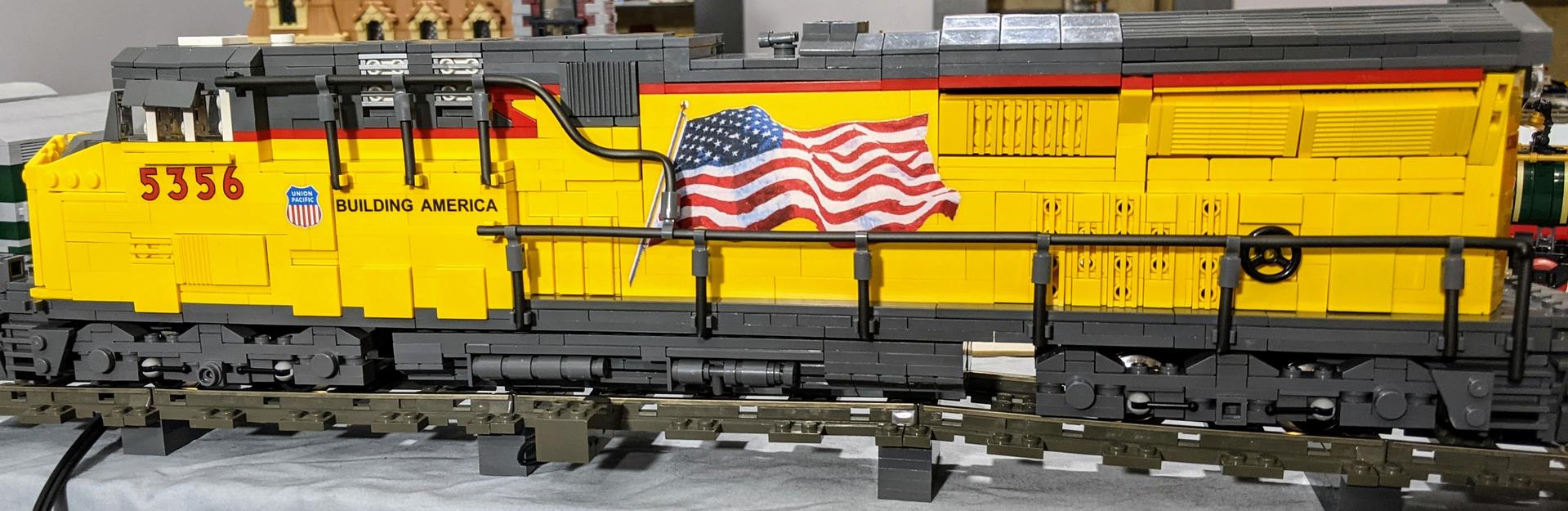 LEGO MOC Union Pacific ES44AC by Barduck | Rebrickable - Build with LEGO