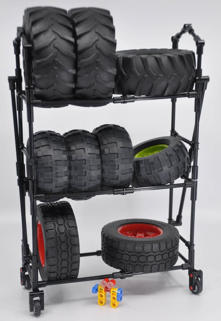 LEGO MOC Wheel Rack by Ward's Lego Technic Garage | Rebrickable - Build ...