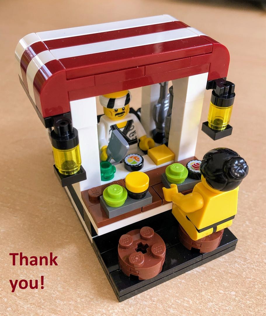 LEGO MOC Sushi Hut by zaru_soba | Rebrickable - Build with LEGO