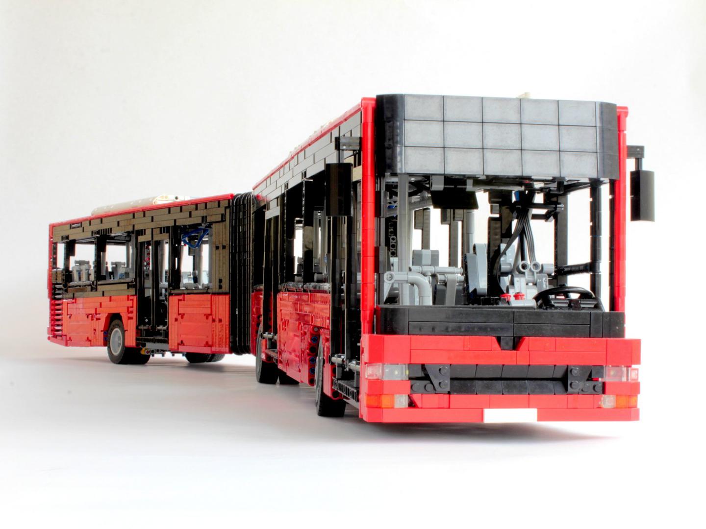 LEGO MOC MAN Lion's City G articulated low floor bus by Fosapifi ...