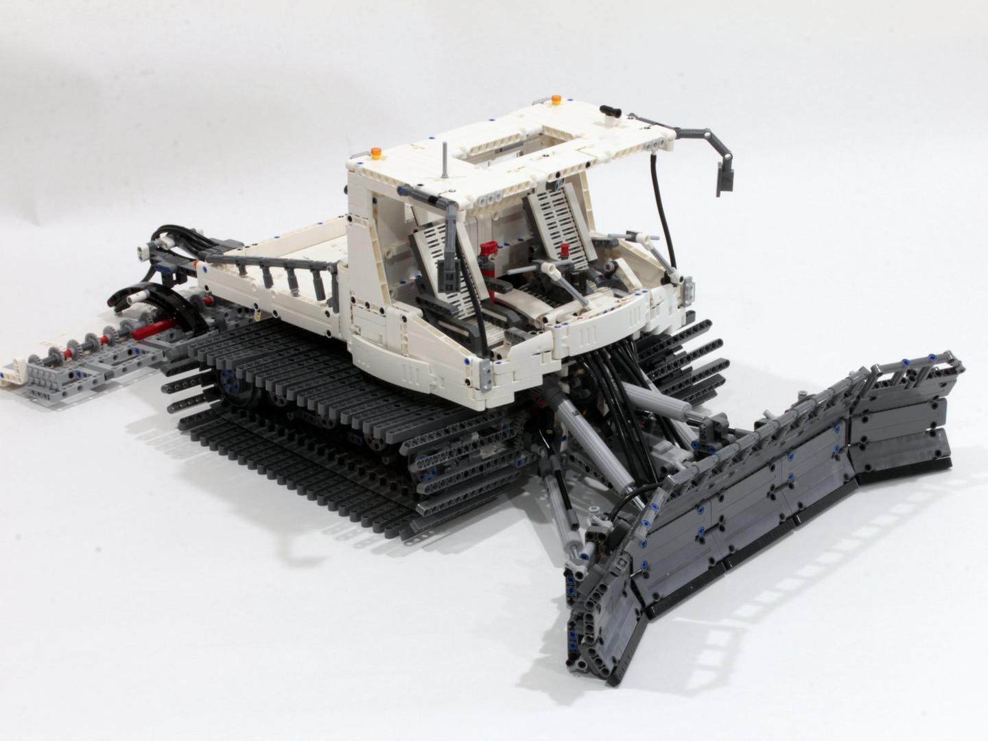 LEGO MOC Snow groomer (Pistenbully) - 42100 B-model with additional ...
