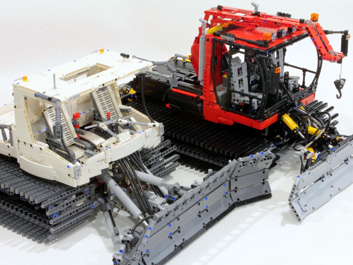 LEGO MOC Snow groomer (Pistenbully) - 42100 B-model with additional ...