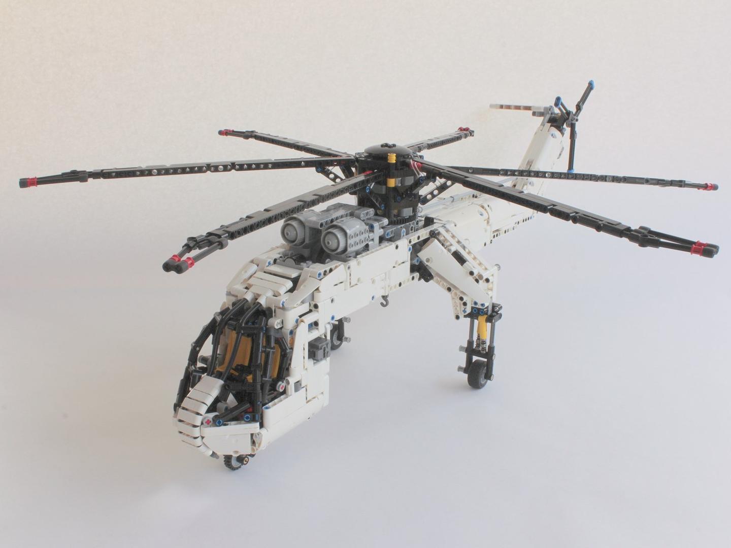 LEGO MOC Skycrane Helicopter by LupascuVlad | Rebrickable - Build with LEGO