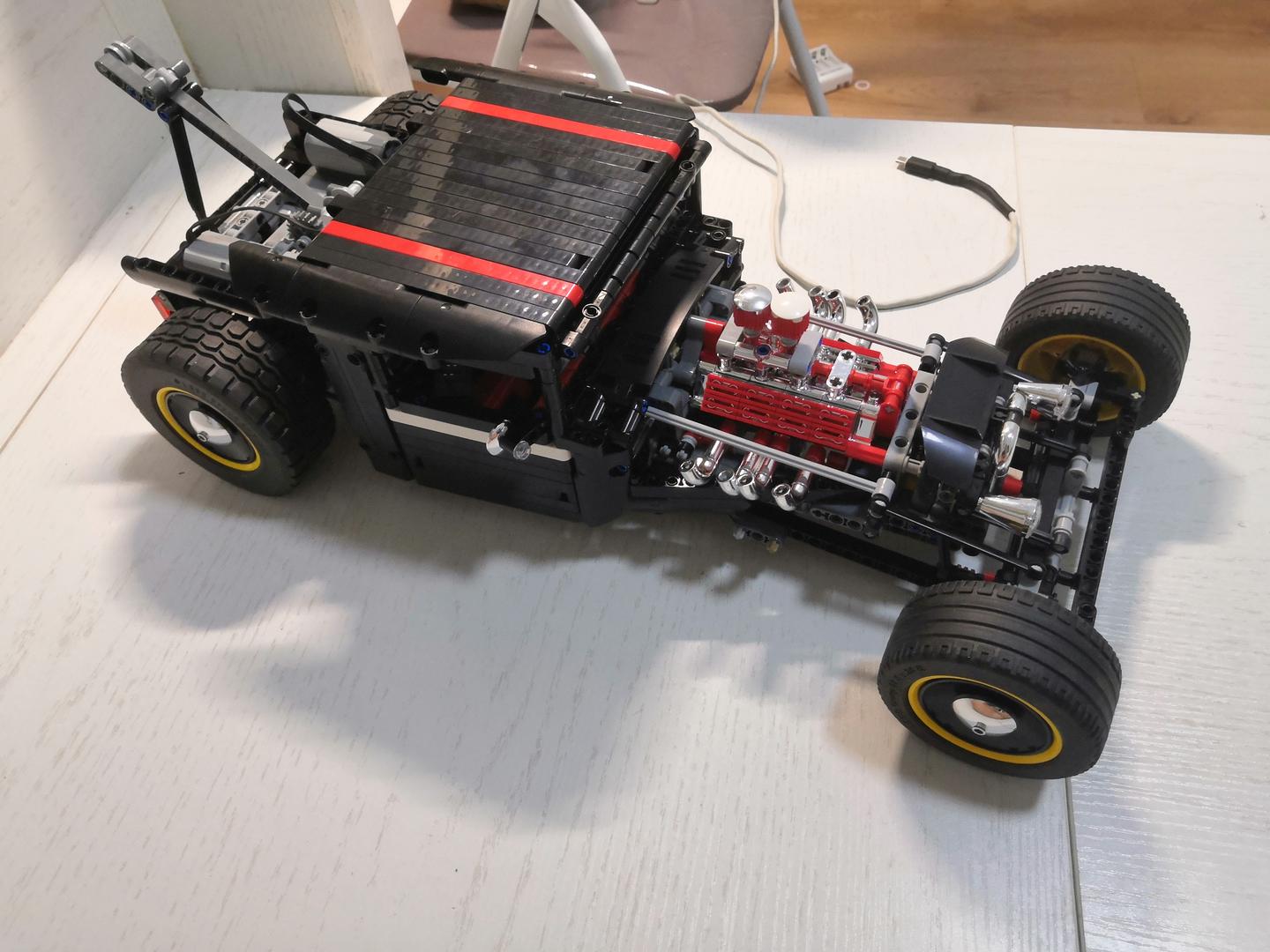 LEGO MOC RC Hotrod by Steelman14a | Rebrickable - Build with LEGO