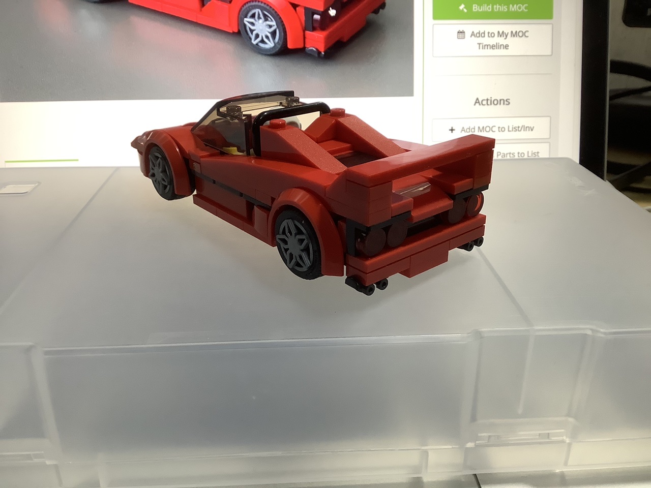 LEGO MOC Ferrari F50 by jerrybuildsbricks | Rebrickable - Build with LEGO