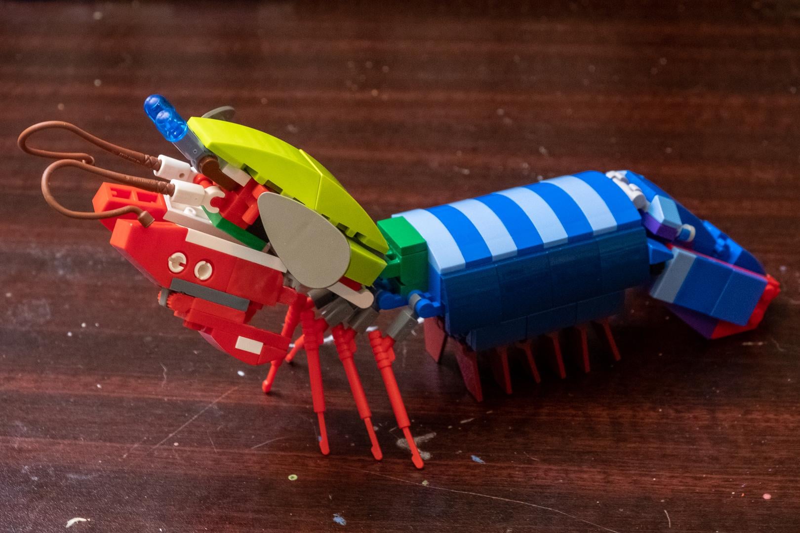 LEGO MOC-35507 Peacock Mantis Shrimp (Aquazone 2017) | Rebrickable ...