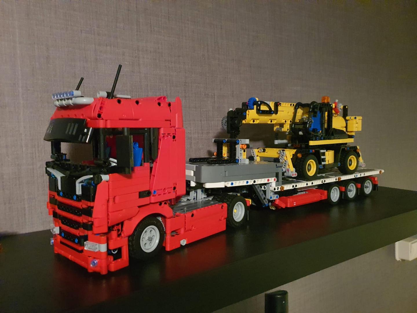 LEGO MOC Scania truck and steering trailer by technicprojects | Rebrickable - Build with LEGO