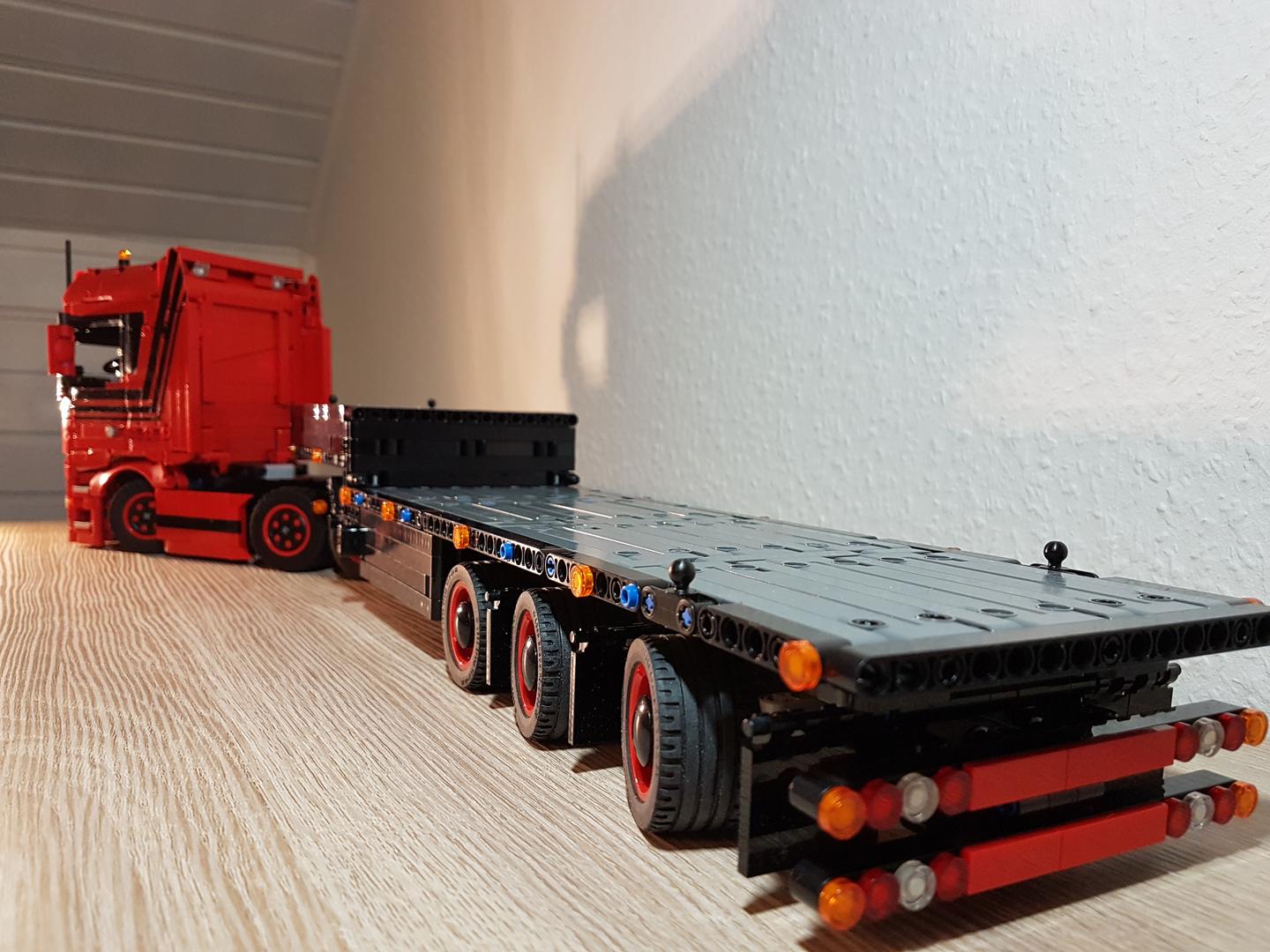 LEGO MOC Scania truck and steering trailer by technicprojects | Rebrickable - Build with LEGO