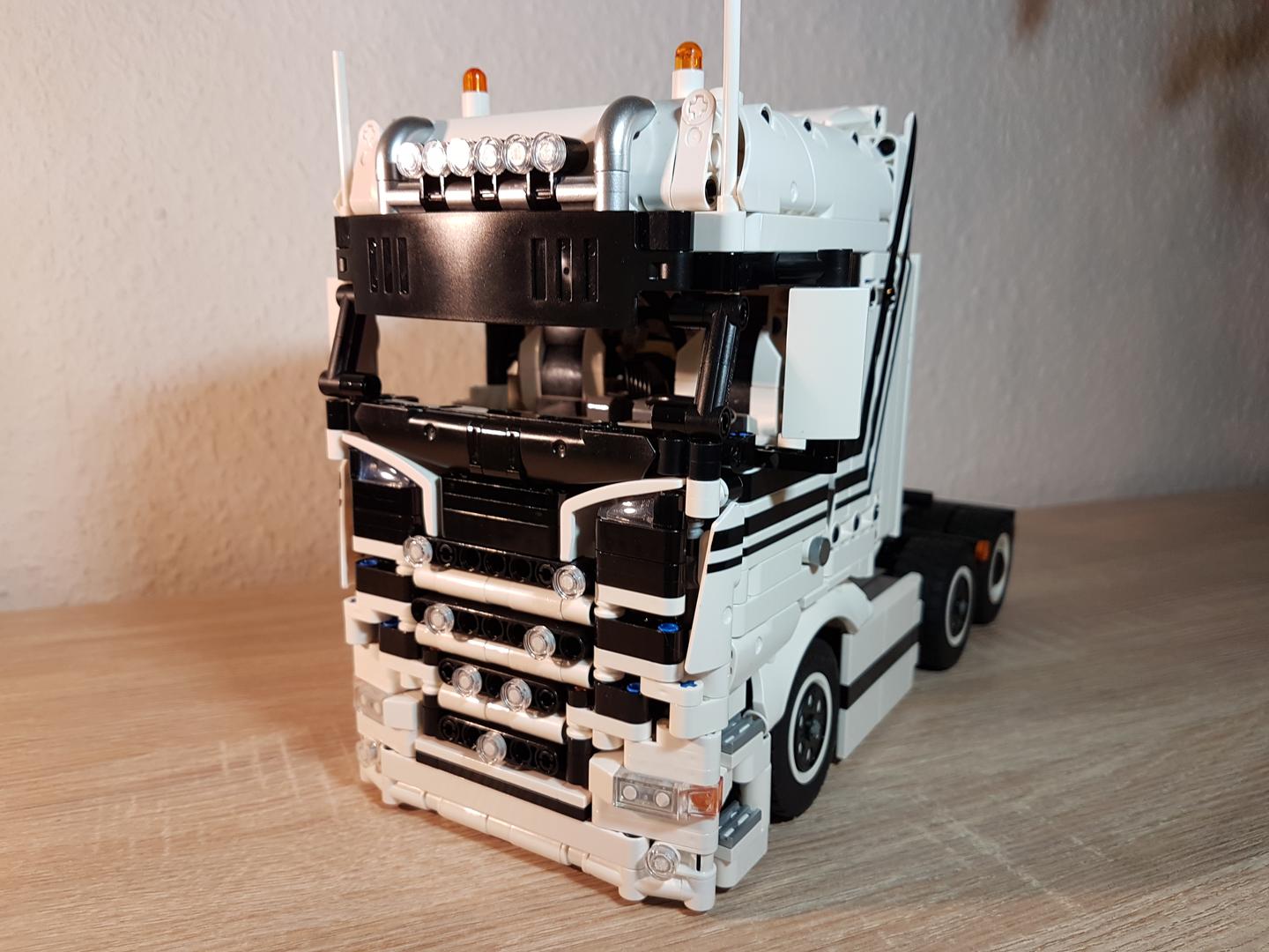 LEGO MOC Scania truck and steering trailer by technicprojects | Rebrickable - Build with LEGO