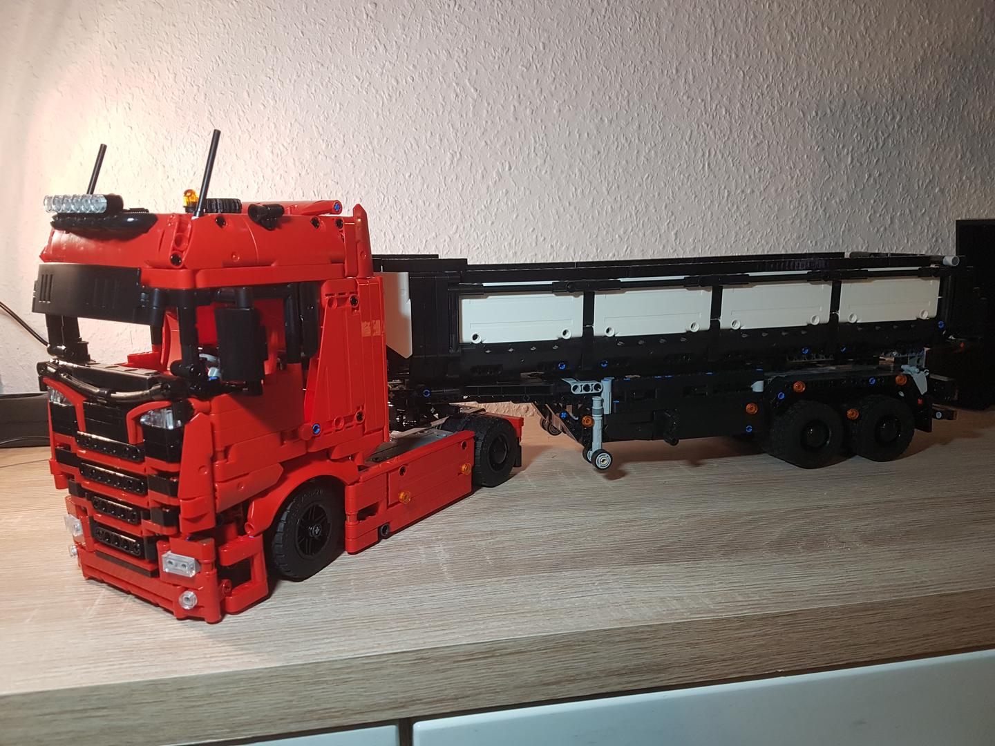 LEGO MOC Scania truck and steering trailer by technicprojects | Rebrickable - Build with LEGO