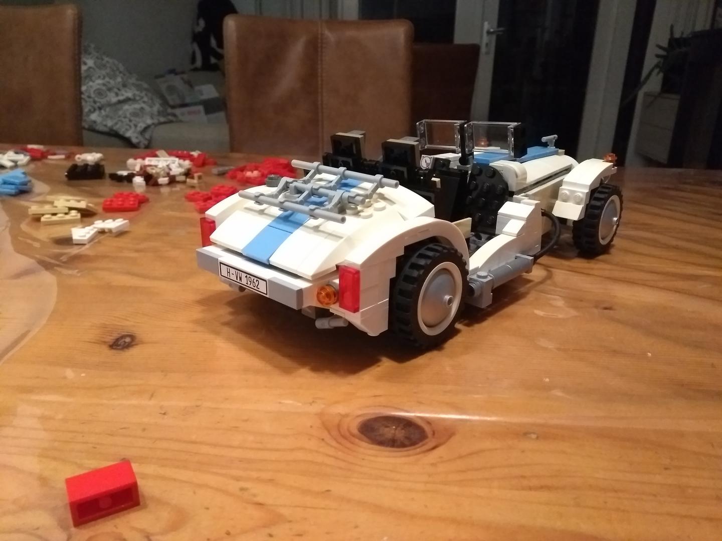 LEGO MOC 10220 roadster white-blue by fgee | Rebrickable - Build with LEGO