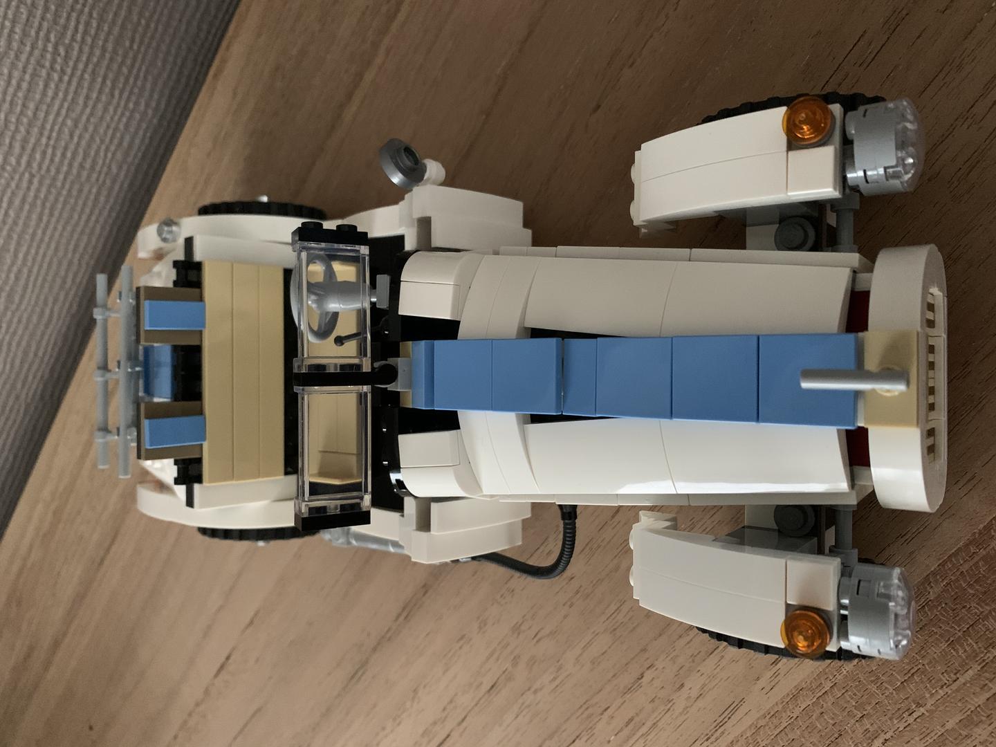 LEGO MOC 10220 roadster white-blue by fgee | Rebrickable - Build with LEGO