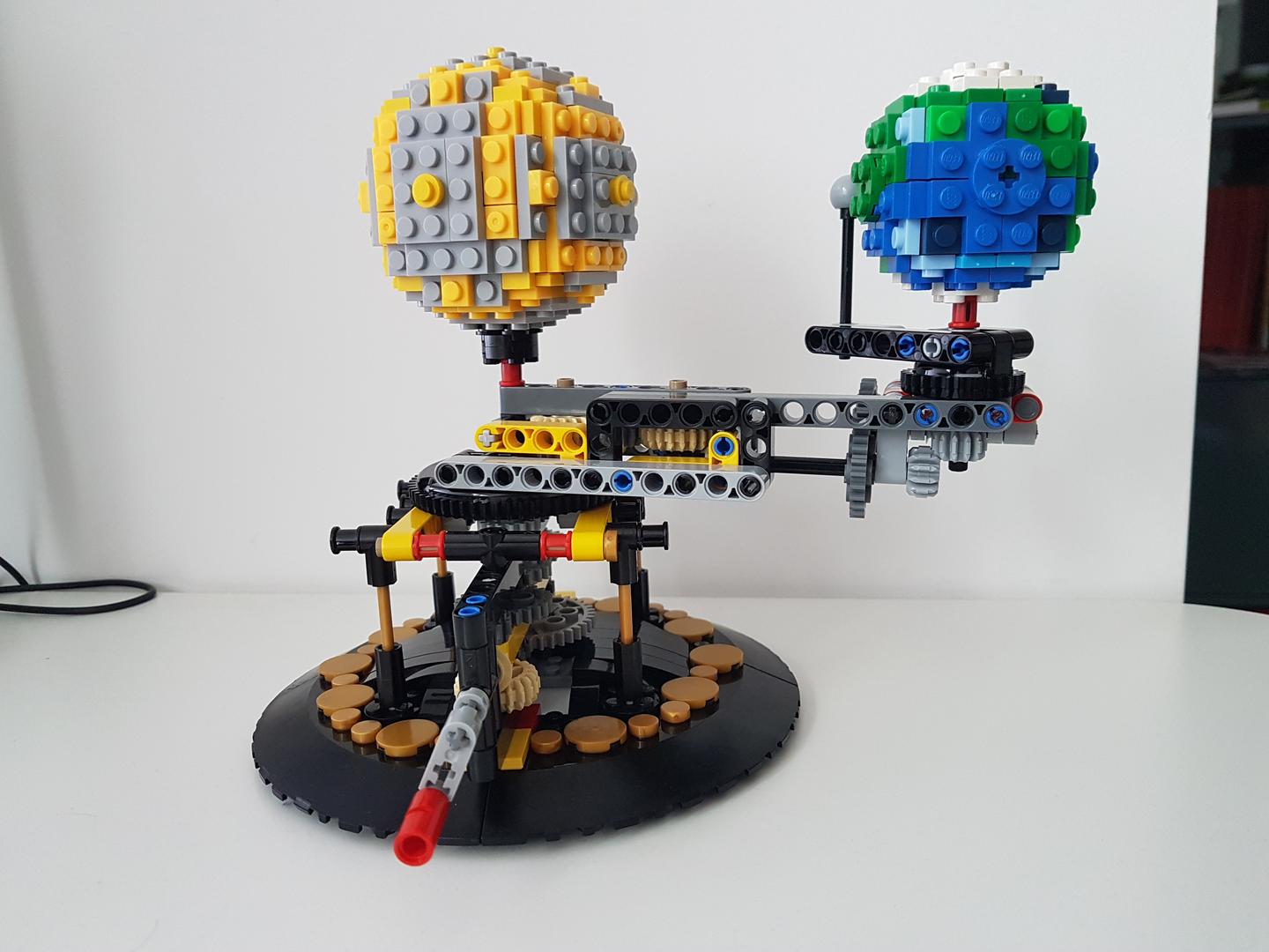 LEGO MOC Earth, Moon and Sun Orrery by JKBrickworks | Rebrickable ...