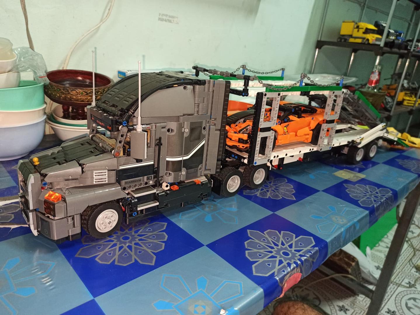 LEGO MOC Car Transporter Carrier Semi Trailer for 42078 Mack Anthem by ...