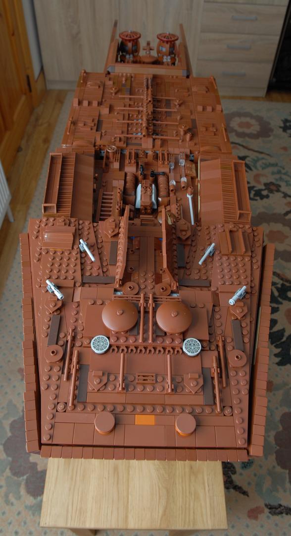 LEGO MOC SANDCRAWLER WITH FULL INTERIOR by Polyprojects | Rebrickable ...