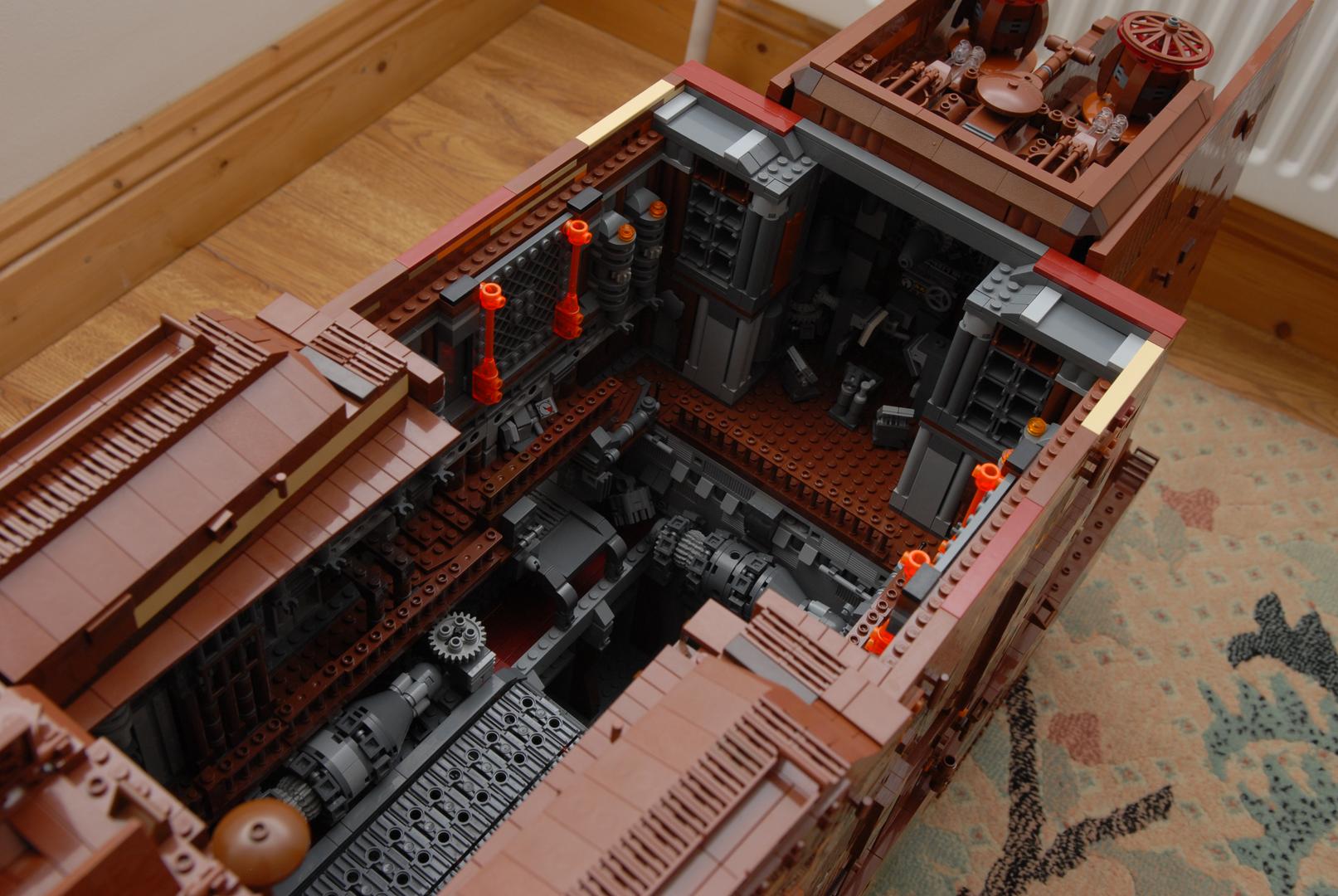 LEGO MOC SANDCRAWLER WITH FULL INTERIOR by Polyprojects | Rebrickable ...