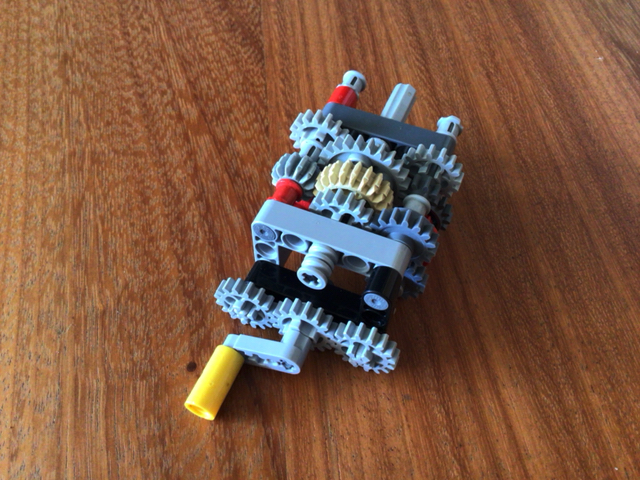 LEGO MOC 4 speed gearbox - The best gearbox ever made by noggels ...