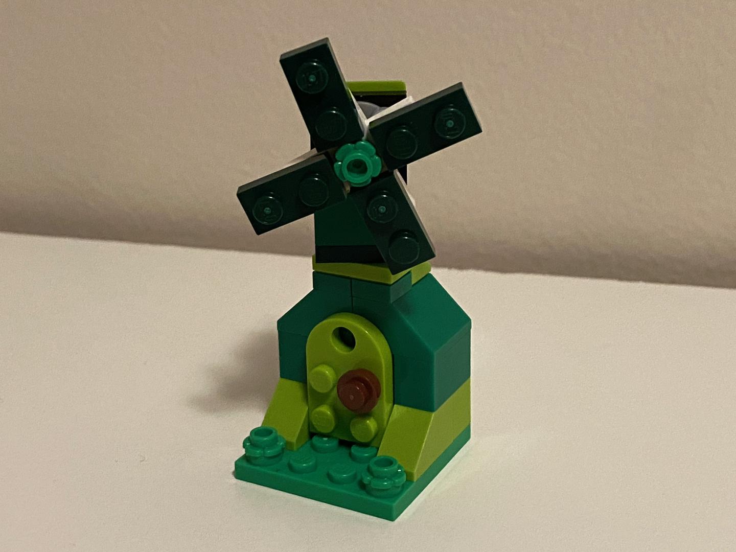 LEGO MOC Green Dutch Wind Mill by LDM | Rebrickable - Build with LEGO