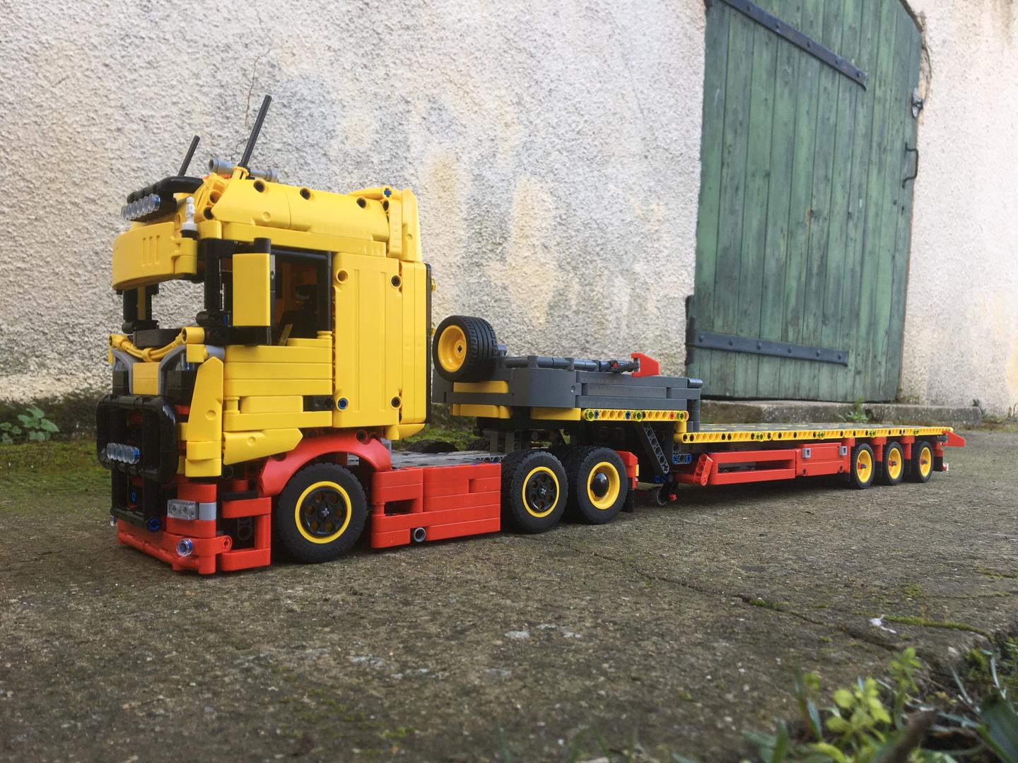 LEGO MOC Scania truck and steering trailer by technicprojects | Rebrickable - Build with LEGO