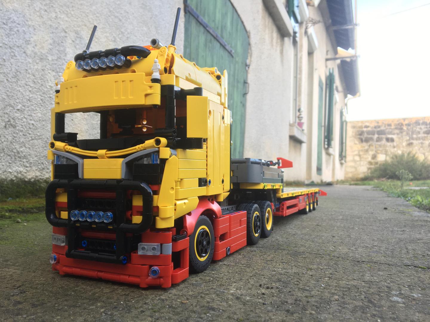 LEGO MOC Scania truck and steering trailer by technicprojects | Rebrickable - Build with LEGO