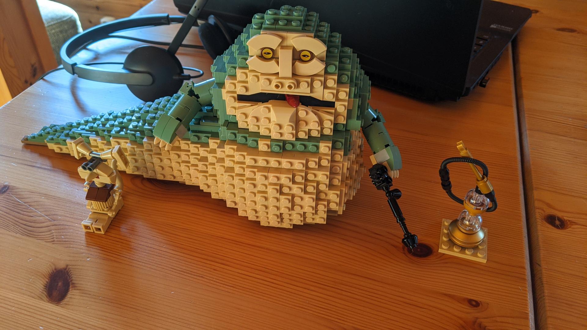 LEGO MOC Jabba the Hutt, pet & pipe by SteinHDan | Rebrickable - Build ...