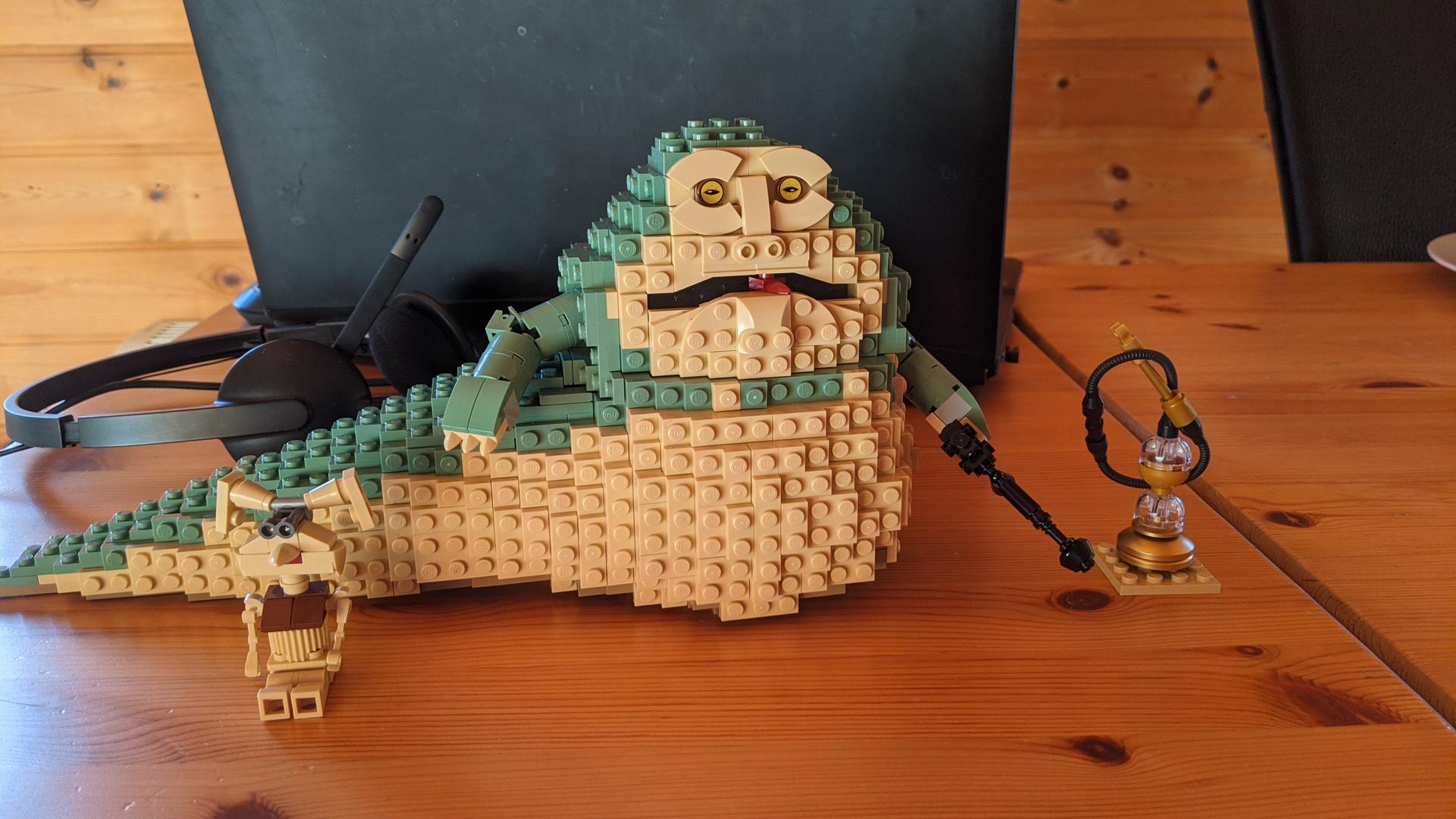 LEGO MOC Jabba the Hutt, pet & pipe by SteinHDan | Rebrickable - Build ...