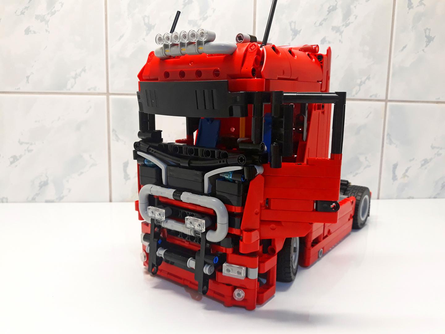 LEGO MOC Scania truck and steering trailer by technicprojects | Rebrickable - Build with LEGO