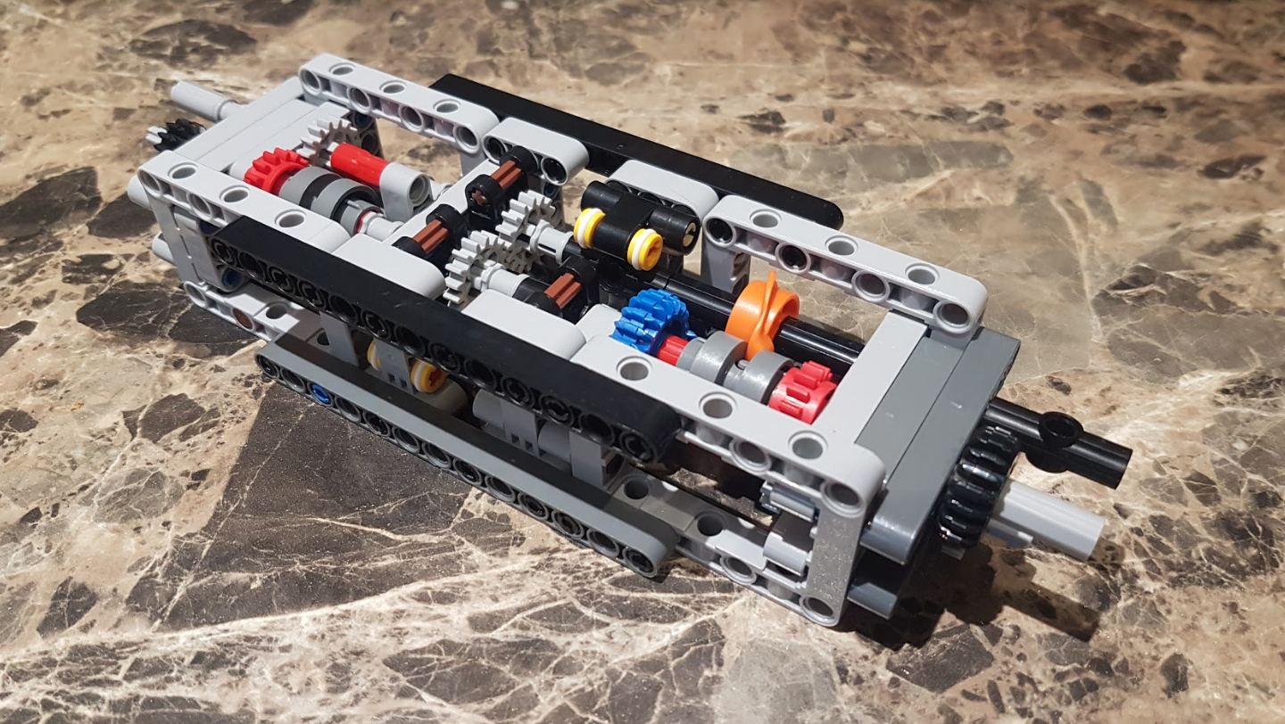 LEGO MOC Sequential 8-speed transmission tunnel with rotary catches and ...
