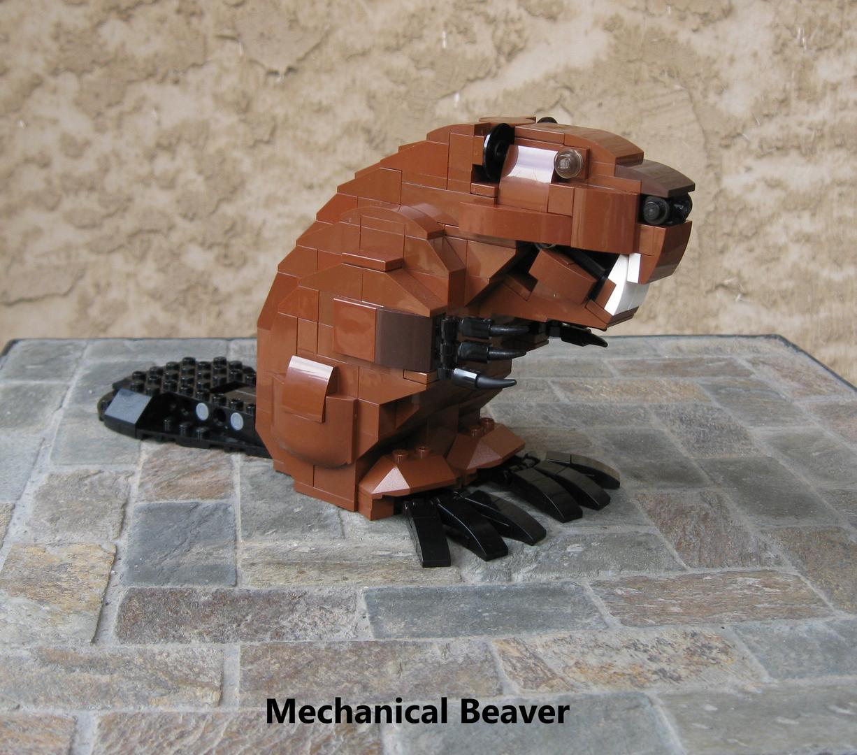 LEGO MOC Mechanical Beaver by JKBrickworks | Rebrickable - Build with LEGO