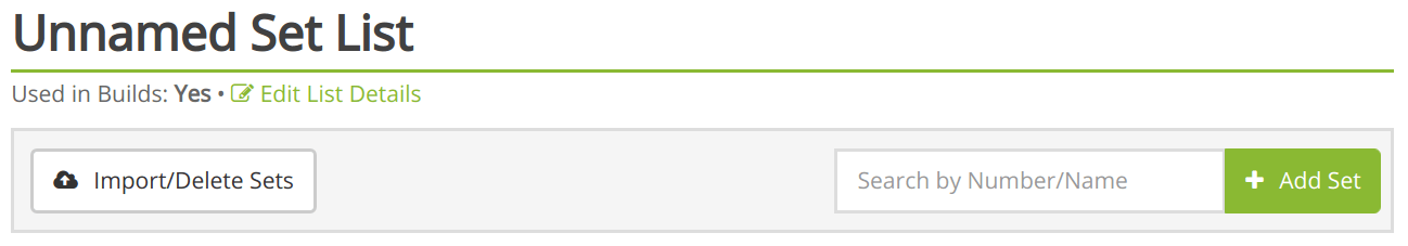 Rebrickable Help Guide: Set Lists | Rebrickable - Build with LEGO